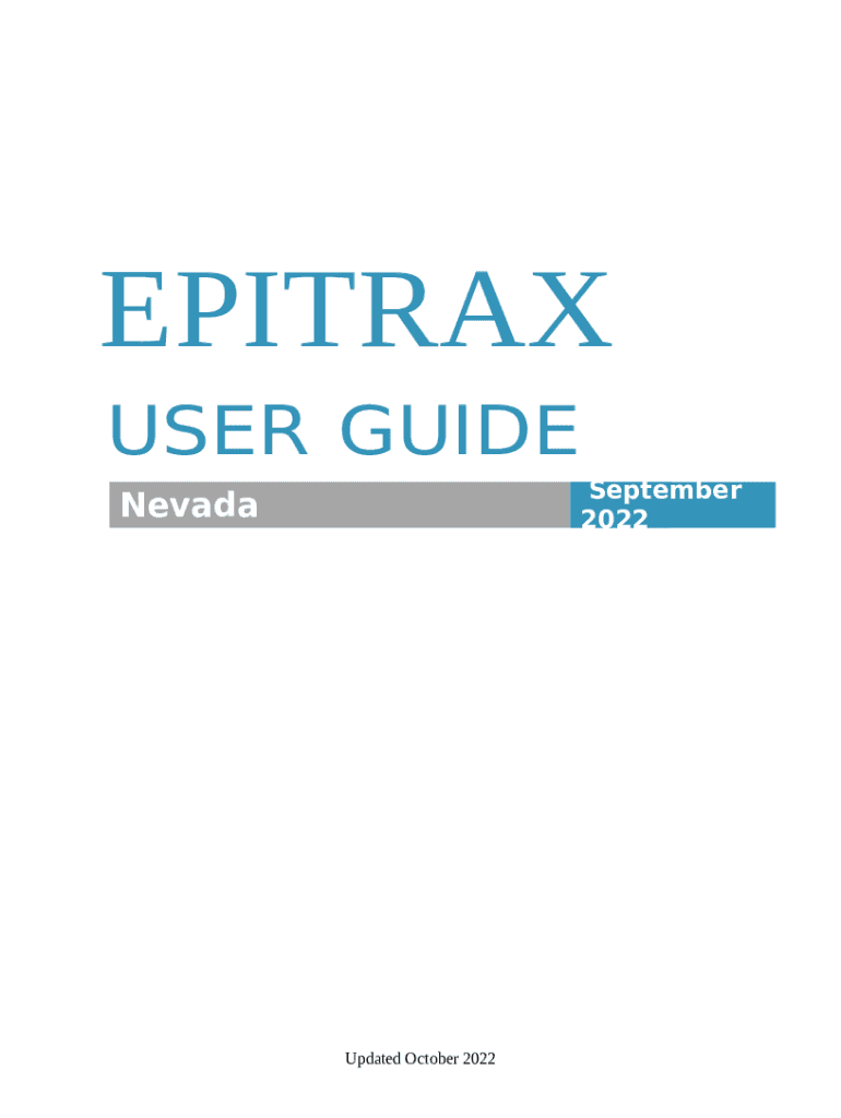 EpiTraxDepartment of Public Health & Environment Doc Template | pdfFiller