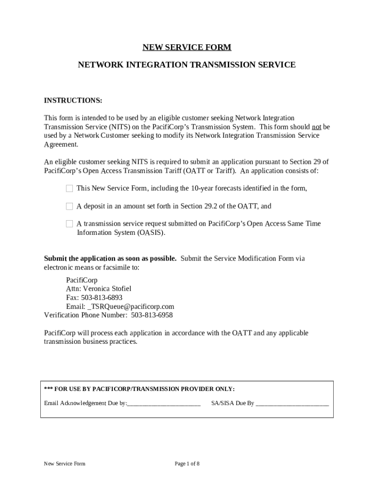 Internal Network Integration Transmission Service (NITS) ... Doc ...