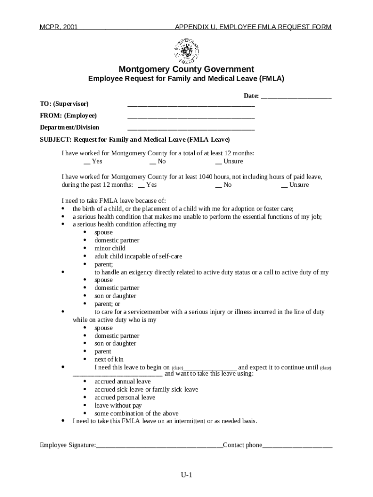 APPENDIX S MONTGOMERY COUNTY GOVERNMENT ... Doc Template | pdfFiller