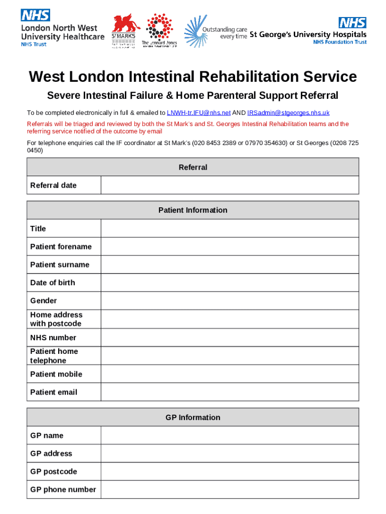 Intestinal Rehabilitation Unit - St Mark's The National Bowel ... Doc ...