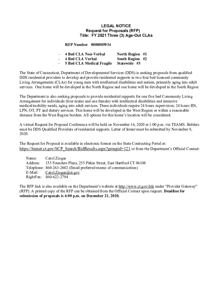 Fillable Online Public NoticesRequest for Proposal (RFP) Not... Fax ...