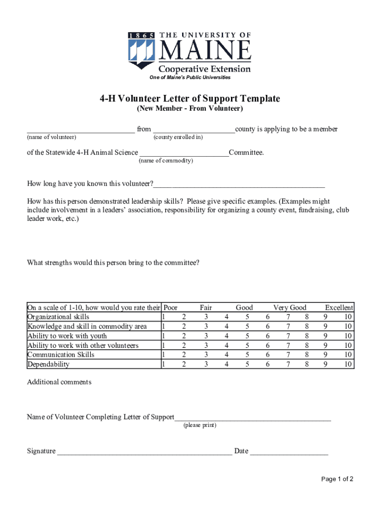 Fillable Online extension umaine Forms - Cooperative Extension: 4-H Fax ...