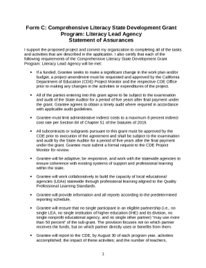 Part IC: Program Assurances Doc Template | pdfFiller