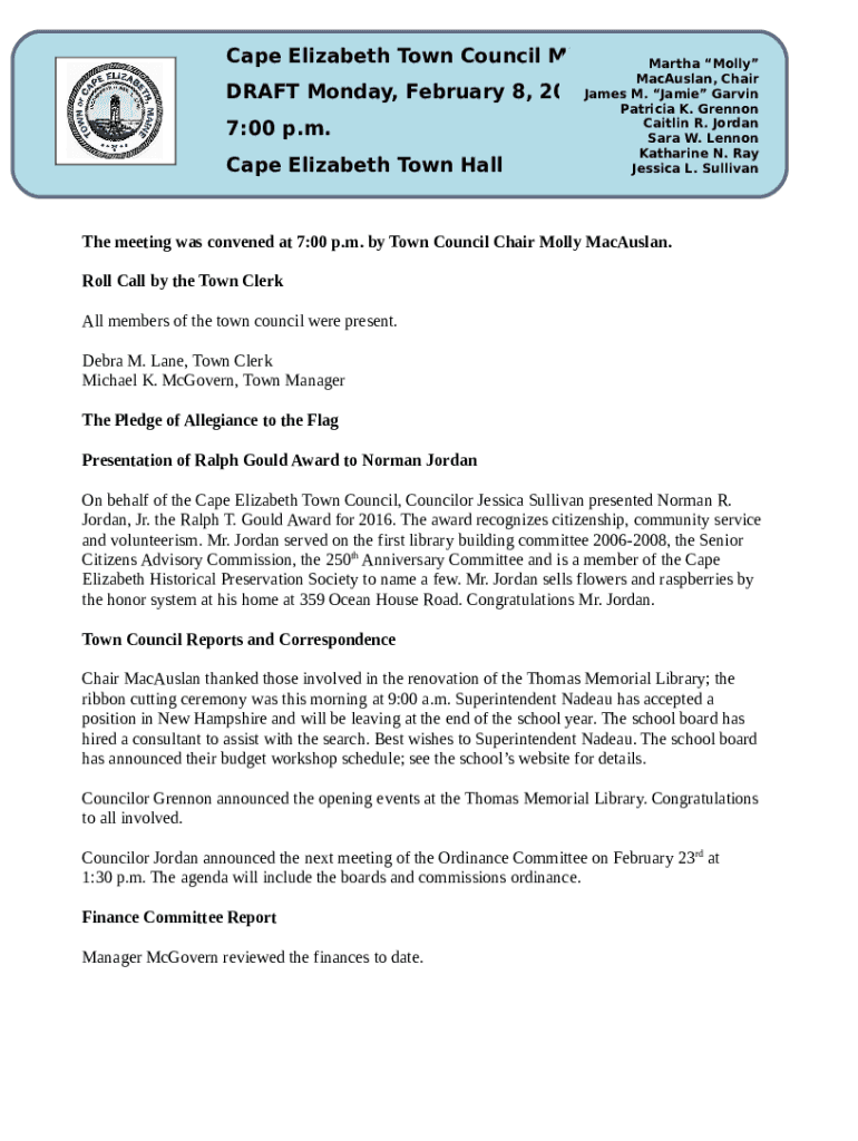 Finding consensus is goal of new Cape Elizabeth council ... Doc ...