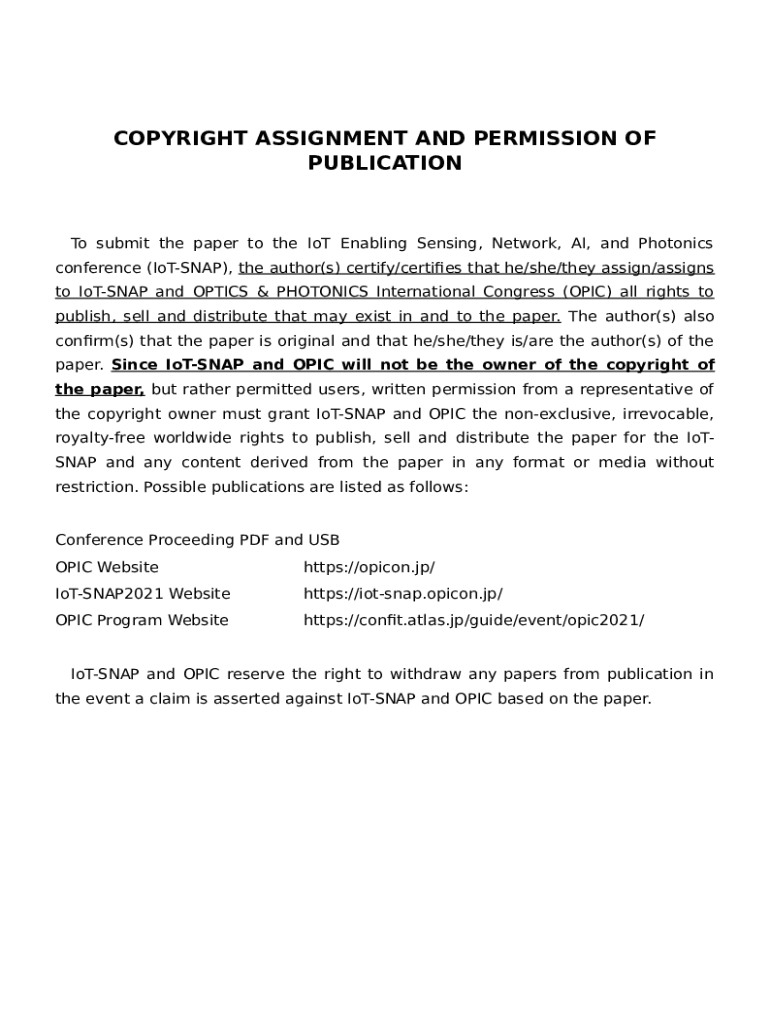 Paper template for IoT-SNAP Doc Template | pdfFiller