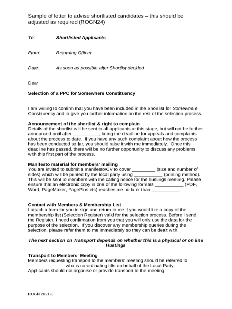 I was shortlisted for my PhD application. What does that ... Doc ...