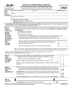 Fillable Online Federal Tax Withholding Certificate for Periodic ...
