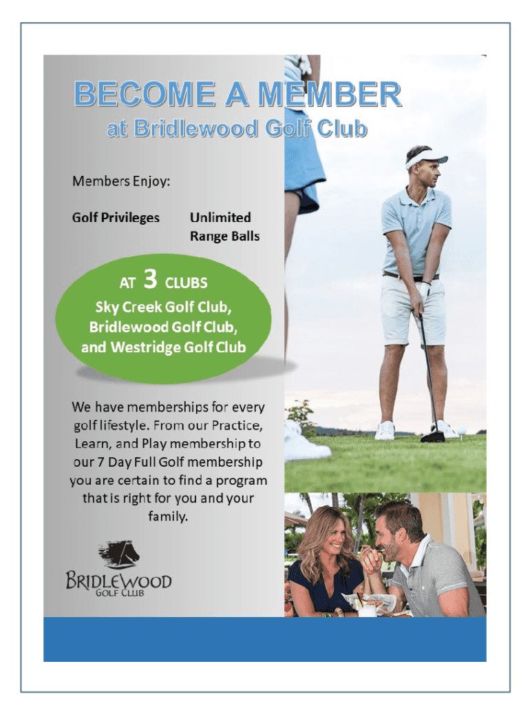 FULL GOLF MEMBERSHIP Doc Template | pdfFiller
