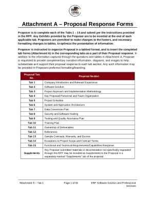 Attachment DProposal s Doc Template | pdfFiller