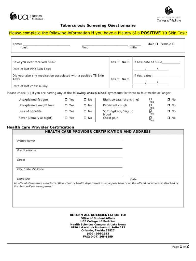 Fact Sheet - BCG VaccineTBCDC - med ucf Doc Template | pdfFiller