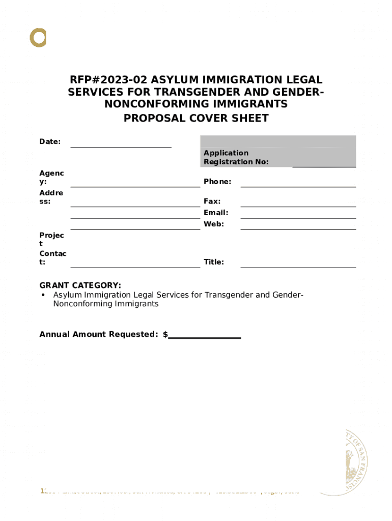 application rfp#2023-02 asylum immigration legal ... Doc Template ...