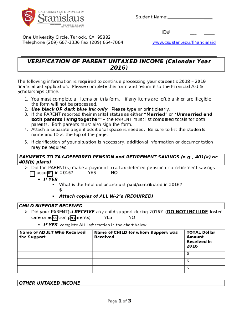 V5 DEPENDENT VERIFICATION WORKSHEET 2018-2019 Doc Template | pdfFiller