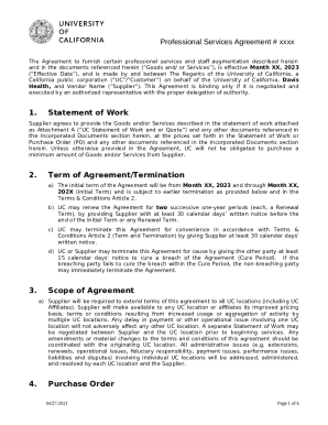 The Agreement to furnish certain professional services and staff ...