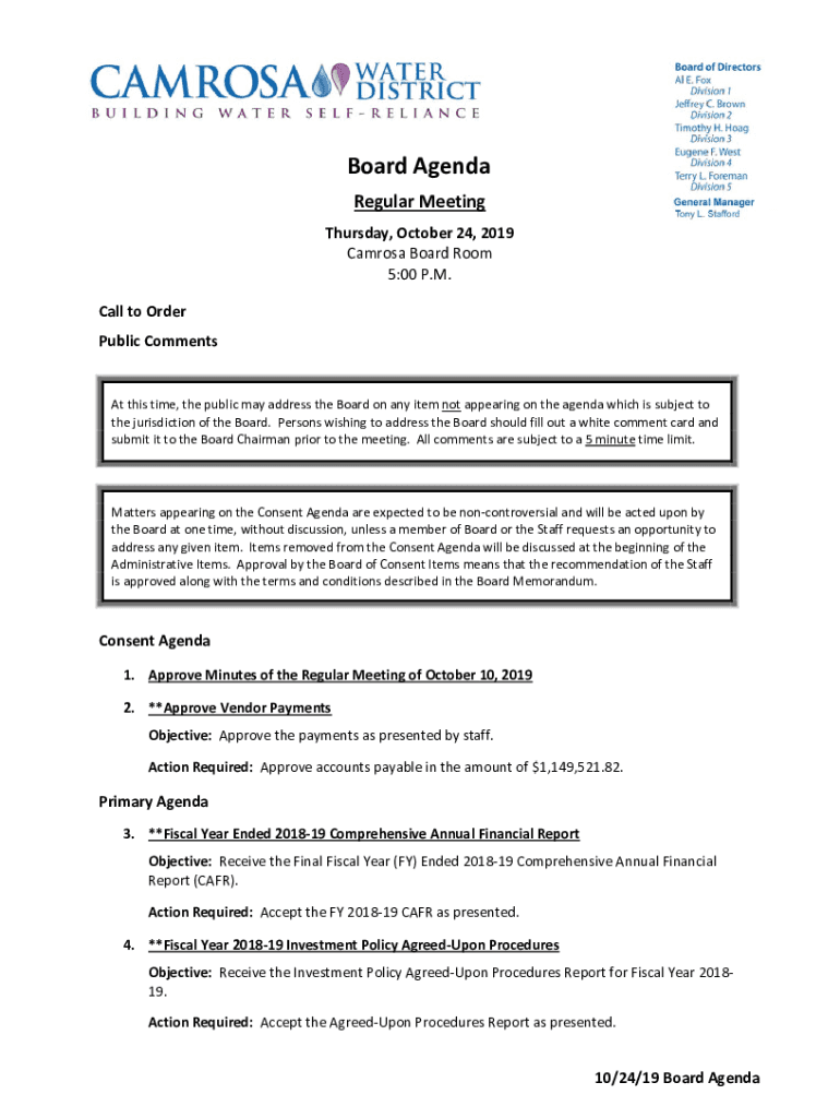 Fillable Online Objective:Approvethepaymentsaspresentedbystaff Fax ...