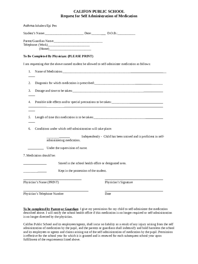 Medication s - Complete & return, if applicable Doc Template | pdfFiller