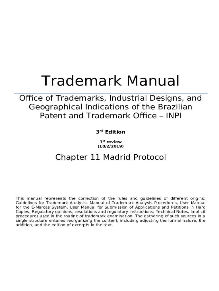 Industrial Design Manual Directorate of Trademarks, ... Doc Template ...