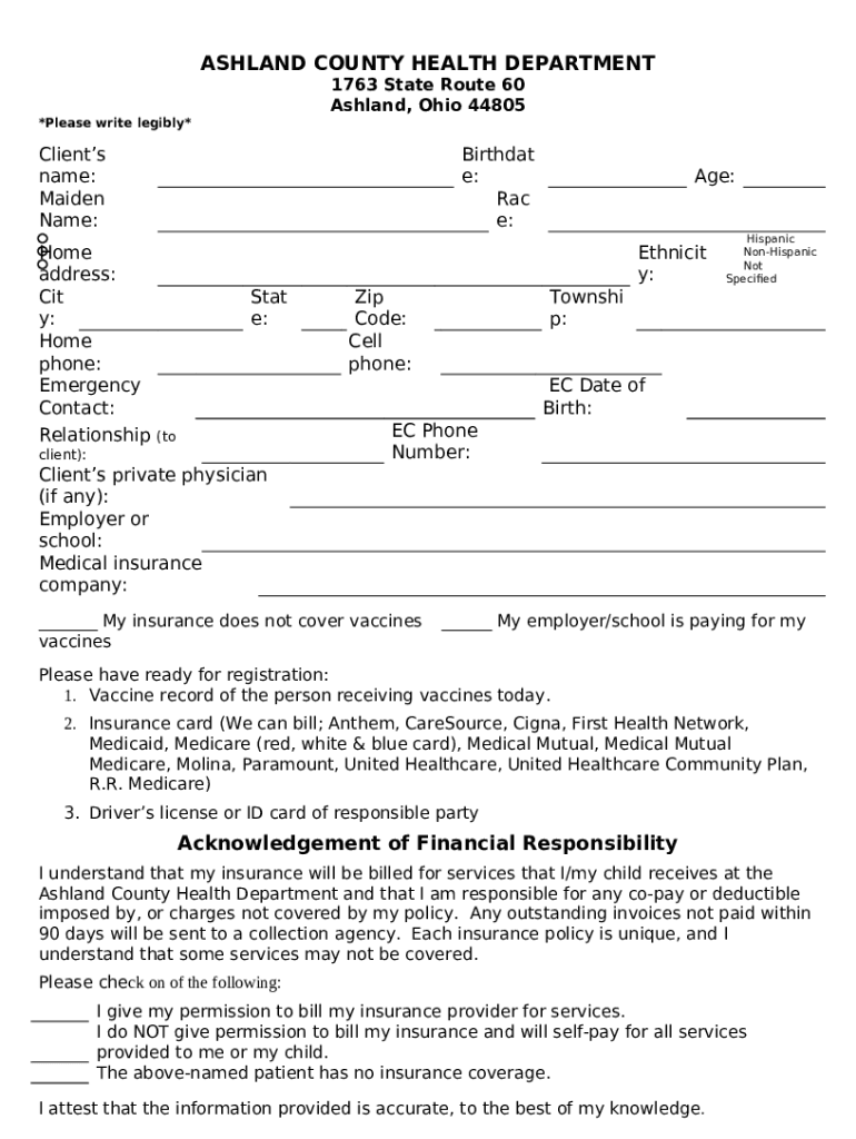 Screening Questionnaire for Adult Immunization (18 years) Doc Template ...