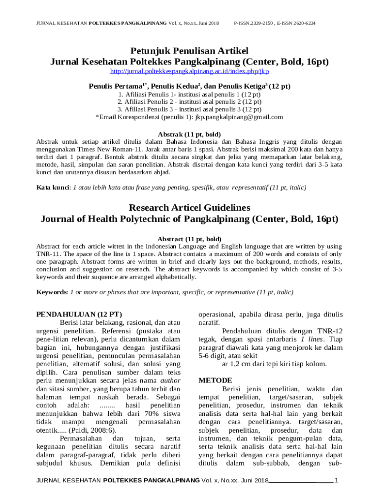 JUDUL DALAM BAHASA INDONESIA, DITULIS DENGAN HURUF TNR-14 BOLD ...