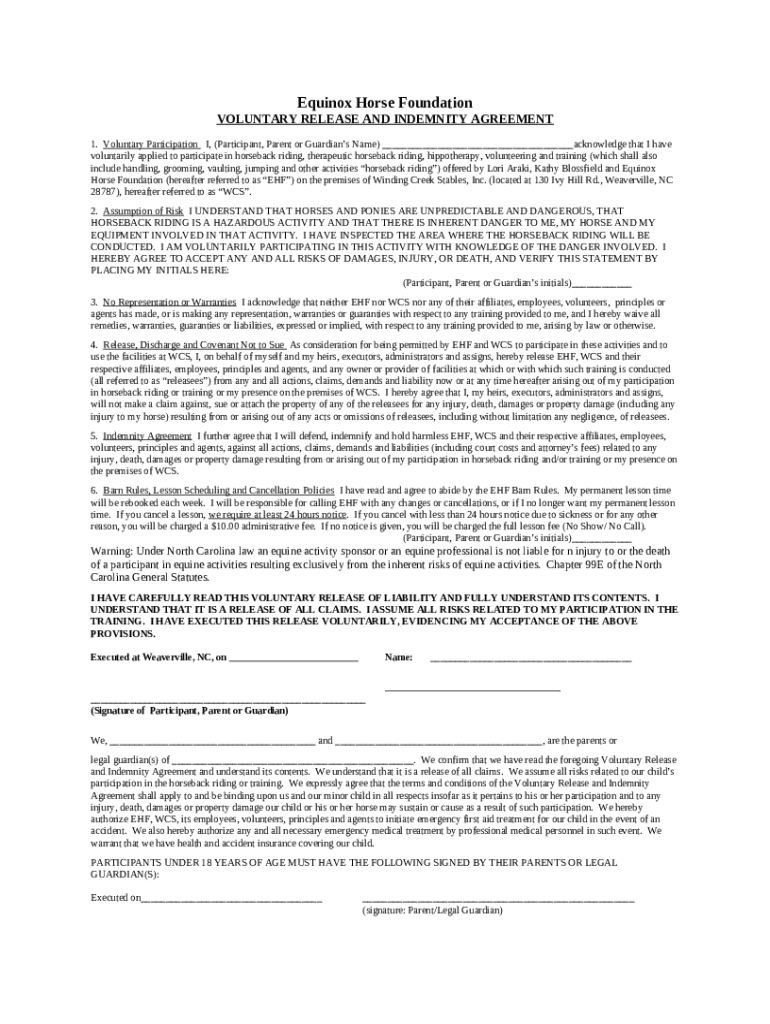 Equine-Assisted Psychotherapy (EAP) Ined Consent Doc Template | pdfFiller