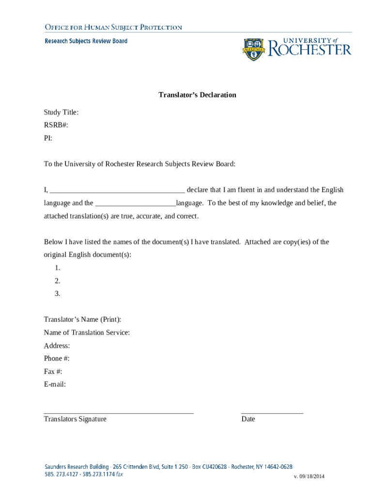 Sample Certificate of Translation for Foreign Language ... Doc Template ...