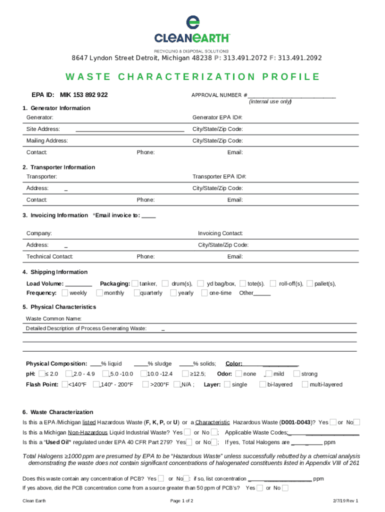 Detroit, Michigan Hazardous Waste Management - Clean Earth Doc Template ...