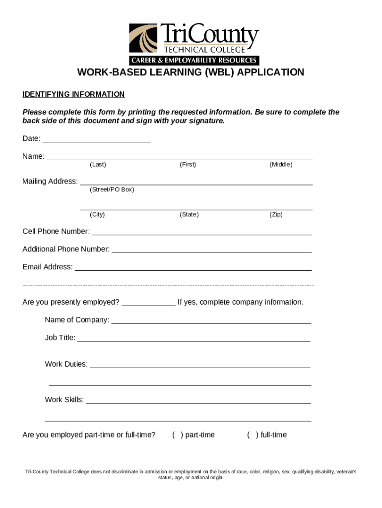 Work-Based Learning Certificate Doc Template | pdfFiller