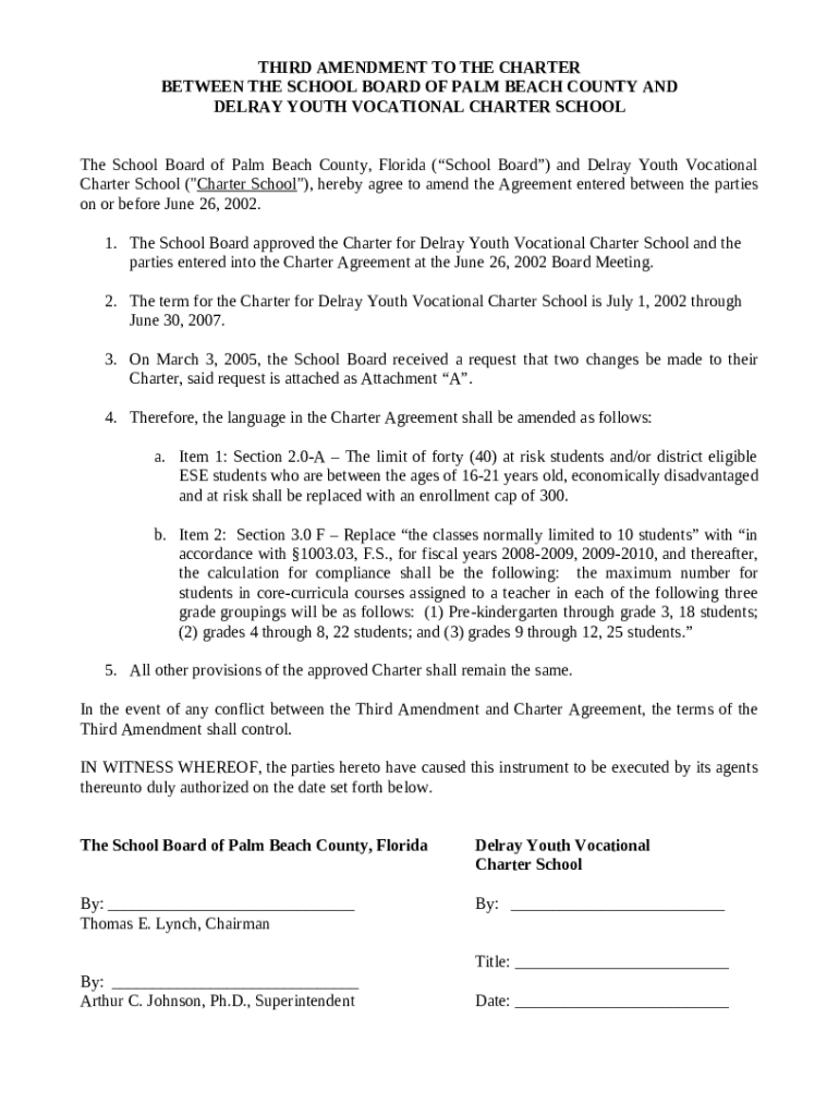 ADDENDUM TO CHARTER SCHOOL OF BOYNTON BEACH APPLICATION - www2 ...