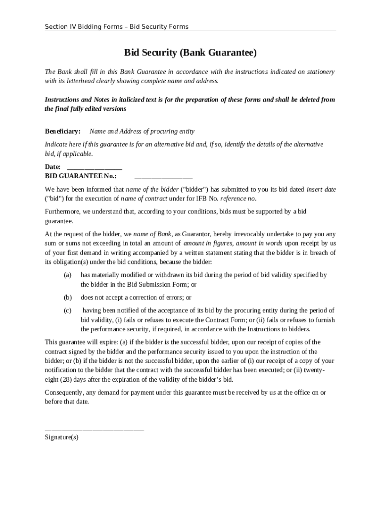 SBD for Procurement of Goods (One-Envelope Bidding ... Doc Template ...