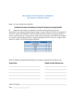 Section 811 Certification Doc Template | pdfFiller