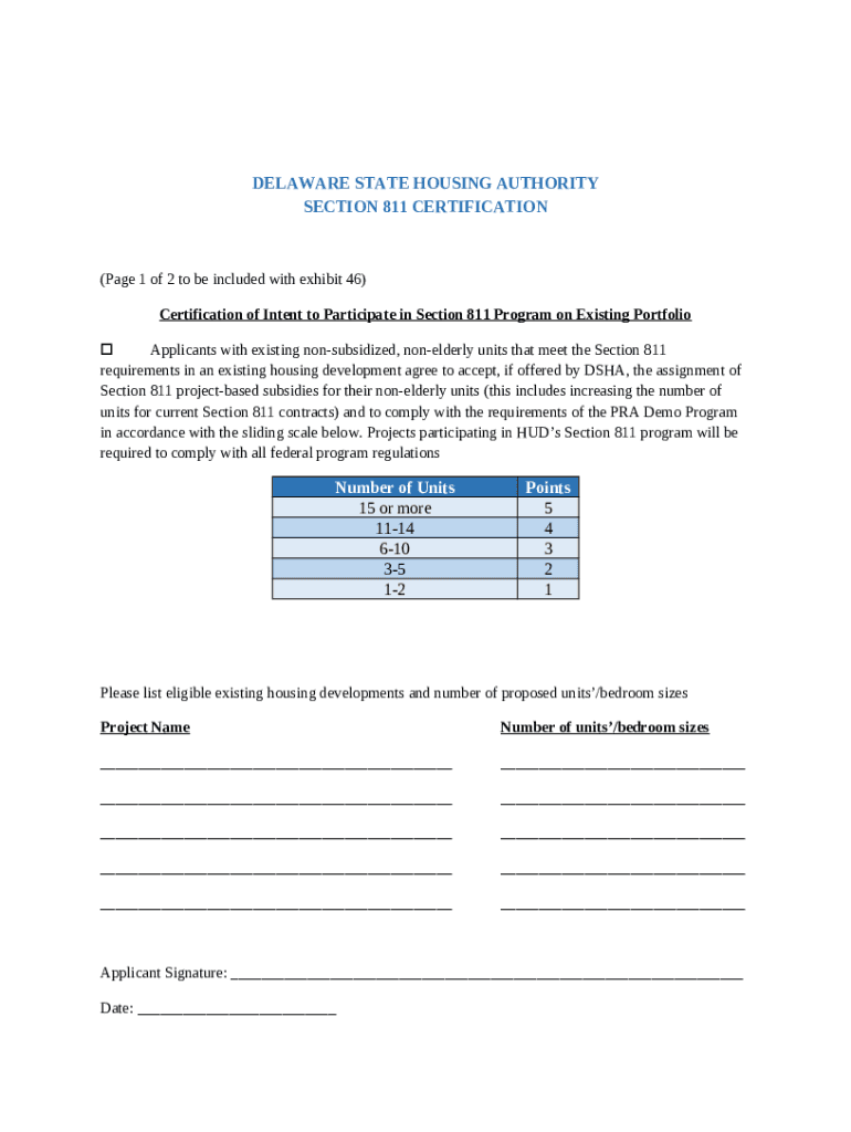 Section 811 Certification Doc Template | pdfFiller