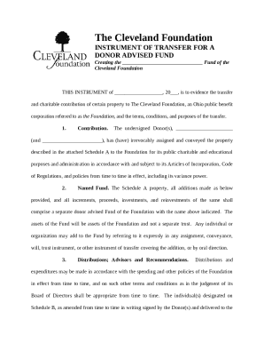 INSTRUMENT OF TRANSFER FOR A Doc Template | pdfFiller