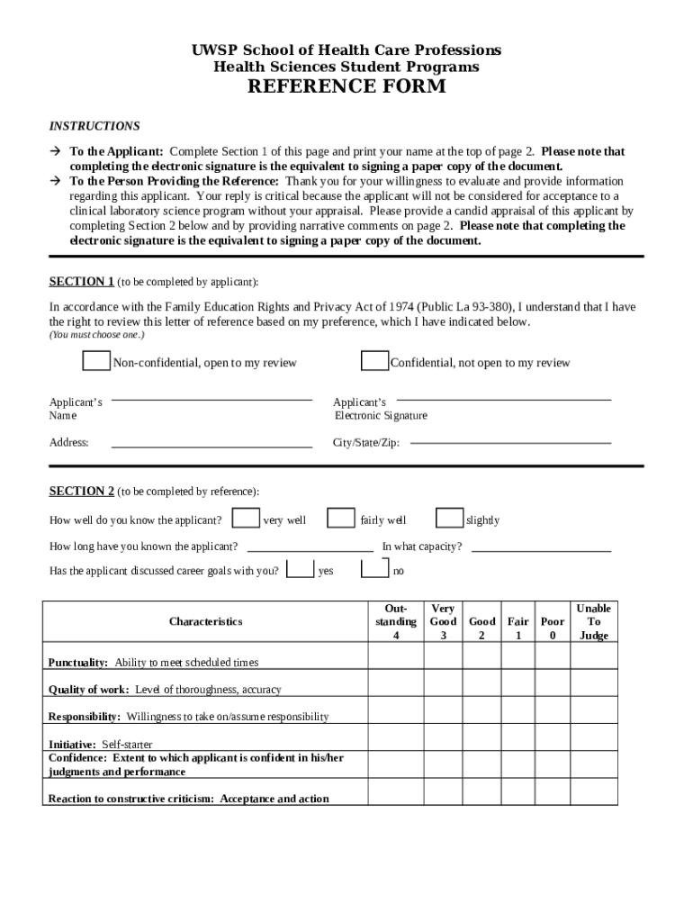 Health Science and Wellness - University of Wisconsin ... Doc Template | pdfFiller