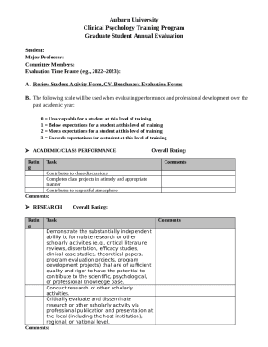Annual Evaluation (Program Level) Doc Template | pdfFiller