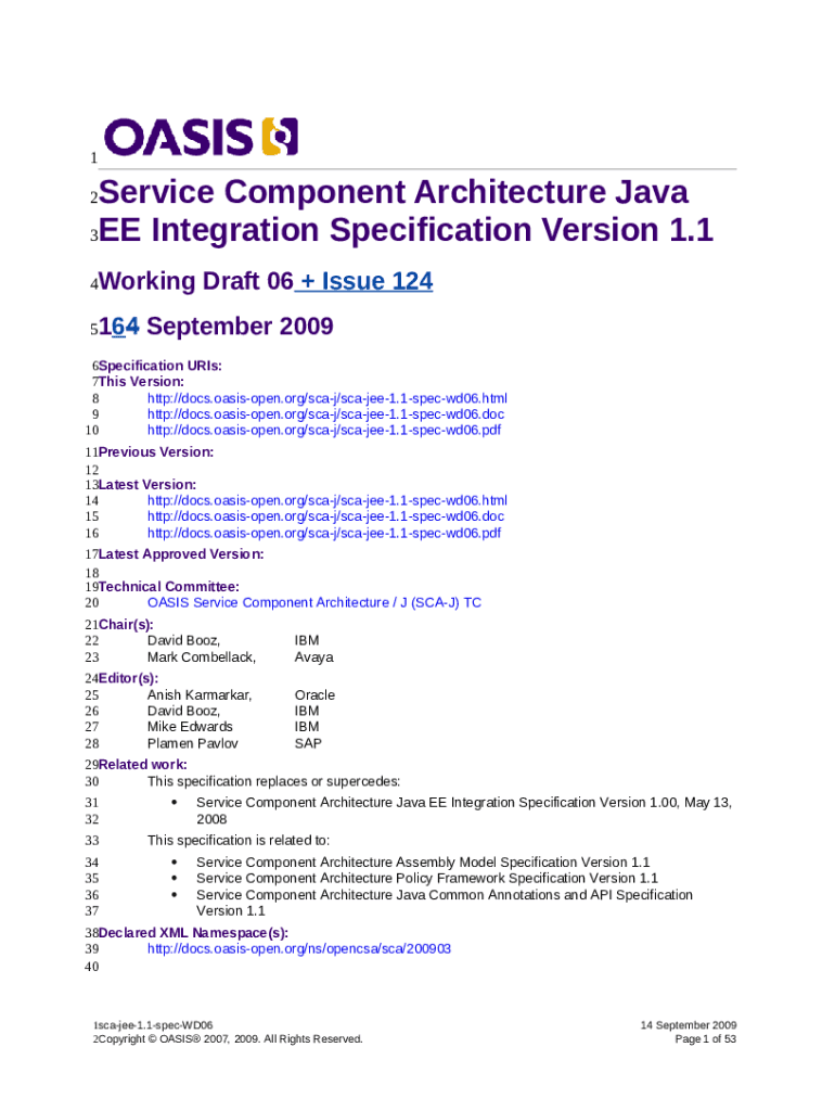 Service Component Architecture Java Common Annotations ... Doc Template | pdfFiller