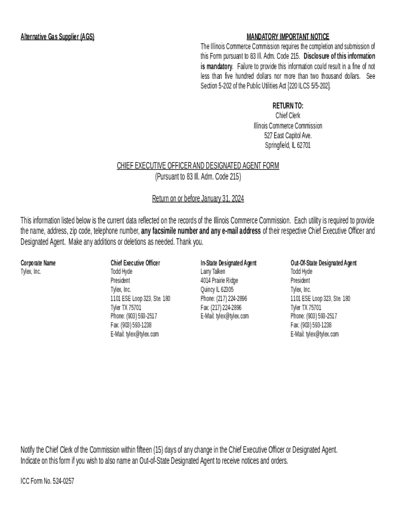 Alternative Gas Supplier (AGS) Doc Template | pdfFiller