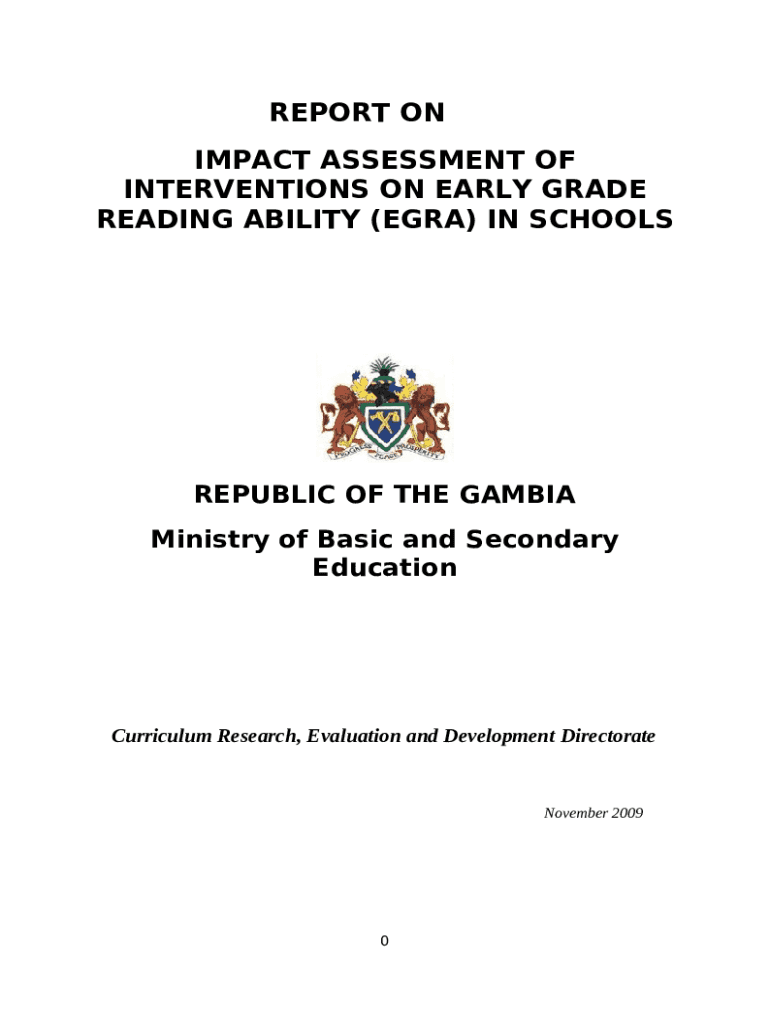 impact evaluation of the early grade reading activity (egra) Doc ...