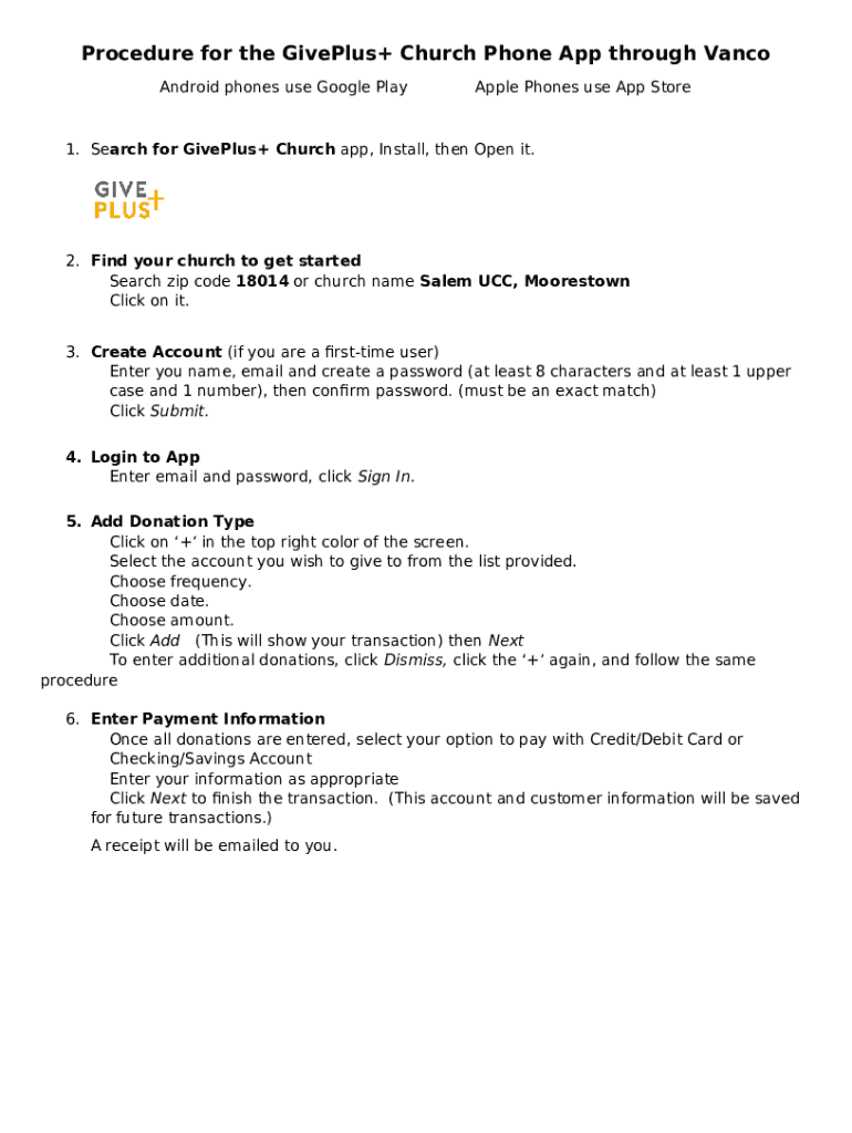 Vanco Mobile Faith Engagement on the App Store - Apple Doc Template | pdfFiller