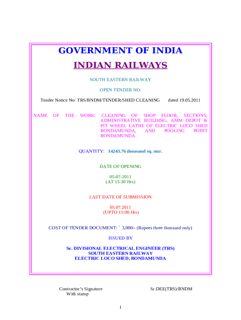 1531475321675-TENDER NOTICE FOR CYCLE STAND ... Doc Template | pdfFiller