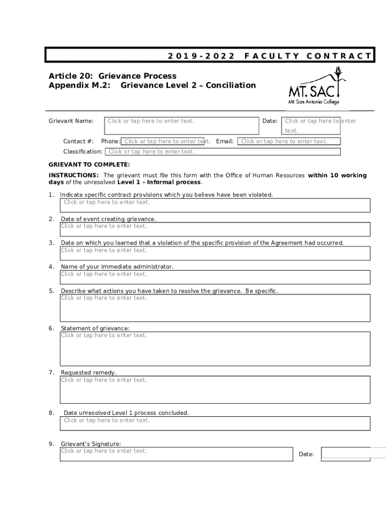 E24.0 Faculty Conflict Resolution and Grievance Doc Template | pdfFiller