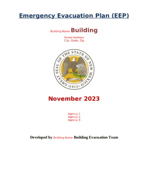 Fire Safety and Evacuation Plan (FSEP) Template - EHS Doc Template ...