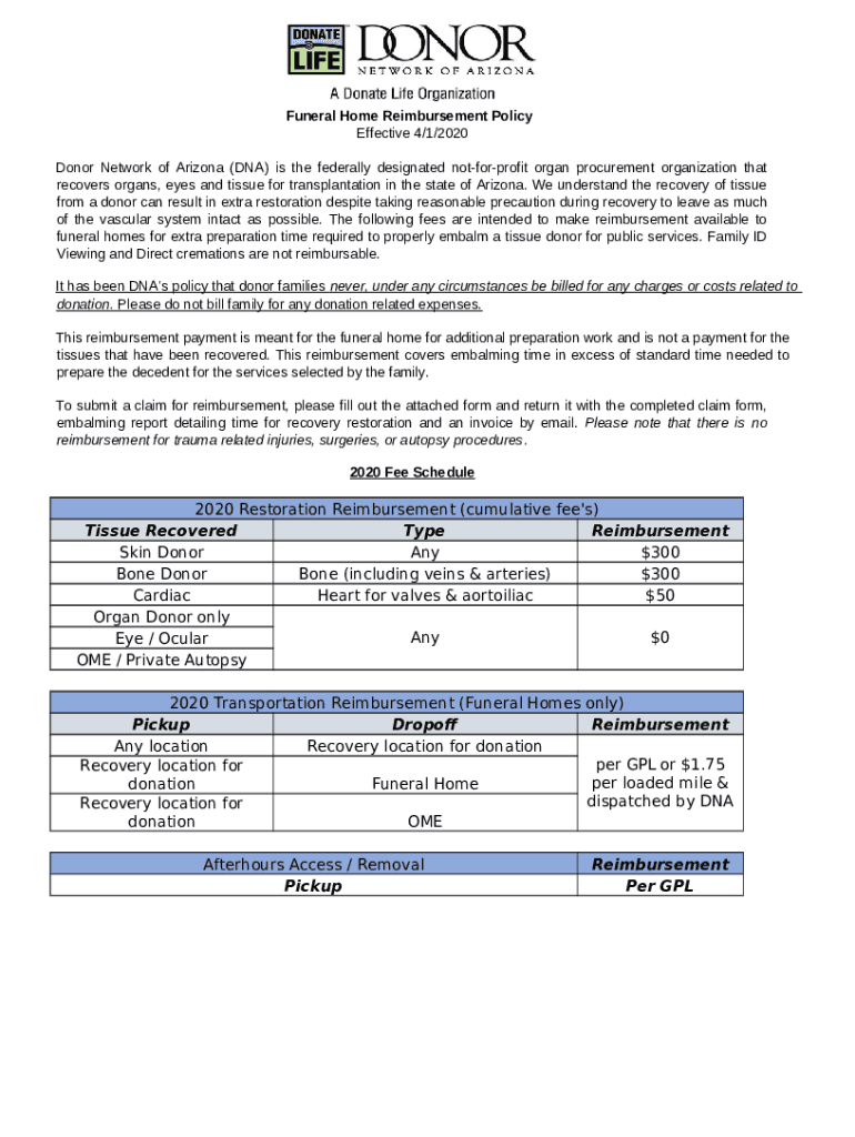 Donor Network of Arizona Did Not Fully Comply With ... Doc Template | pdfFiller