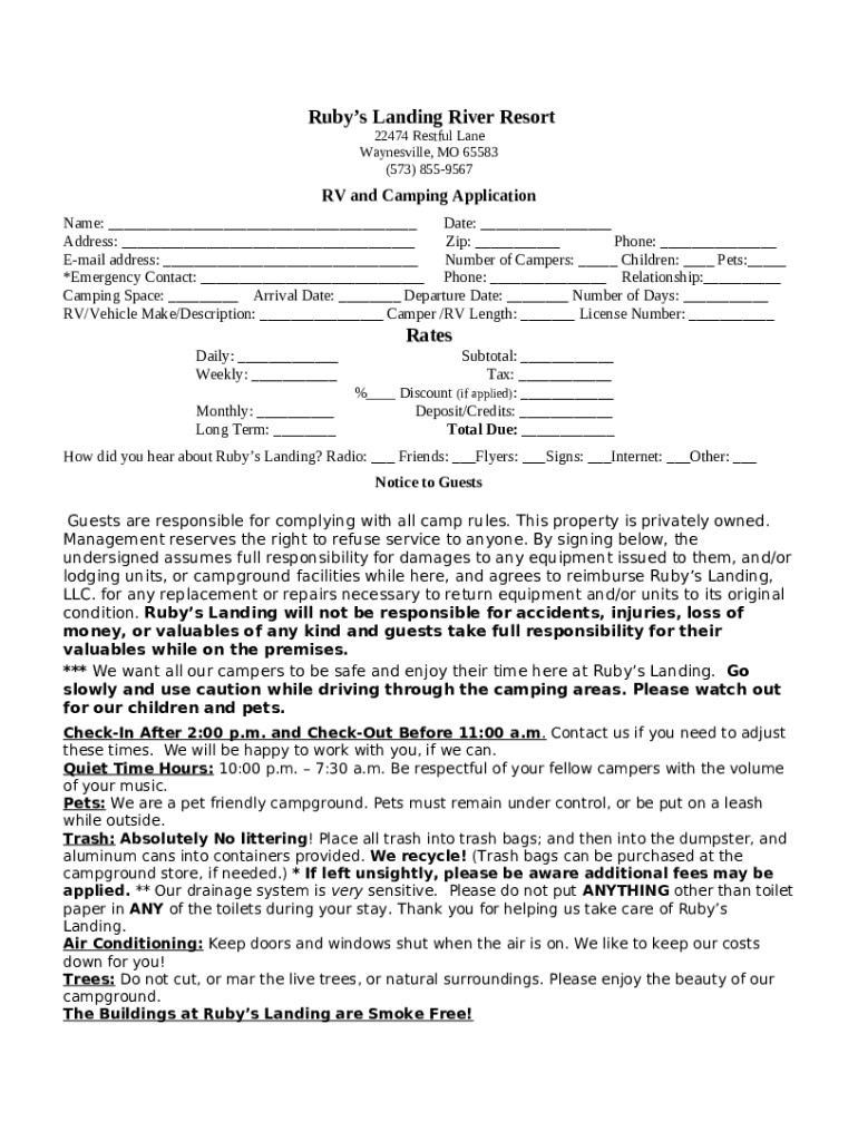 Ruby's Landing River ResortCampground - Rolla Chamber Doc Template ...