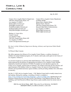 Fillable Online Julie A. Hamill - Founder and Attorney Fax Email Print ...