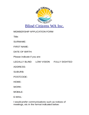 BCWA-Membership- Doc Template | pdfFiller