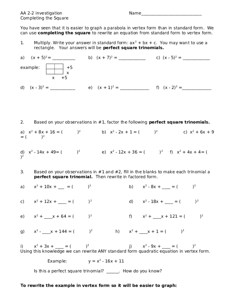 Standard to Vertex - ula, Examples, FAQs Doc Template | pdfFiller