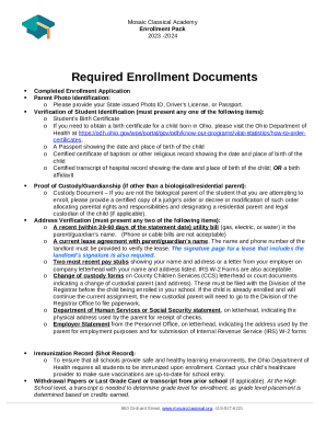 - Completed Enrollment Application Doc Template | pdfFiller