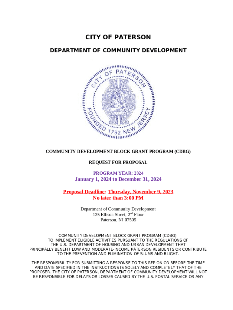 2024 CDBG Application for Parks & Public Facility ... Doc Template ...
