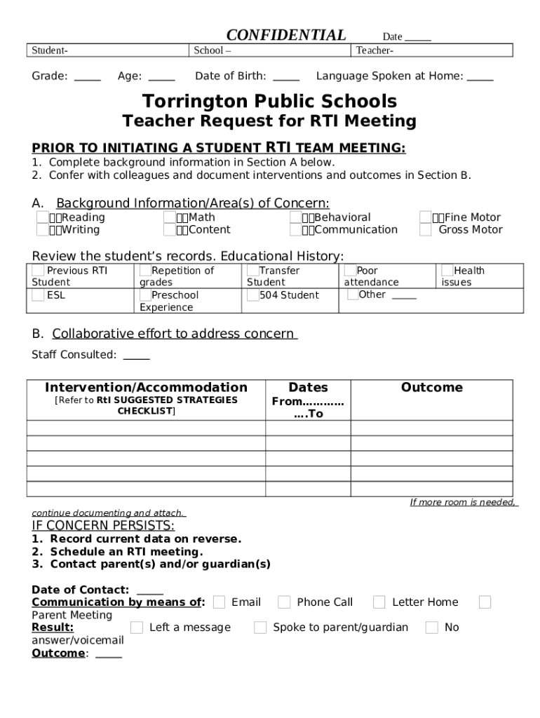 Section 1 Overview of RTI philosophy and expectations Doc Template ...
