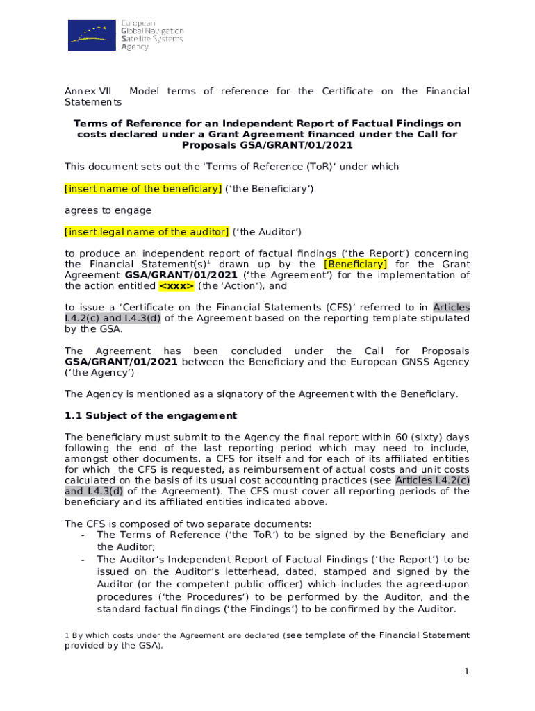 annex vii document Doc Template | pdfFiller