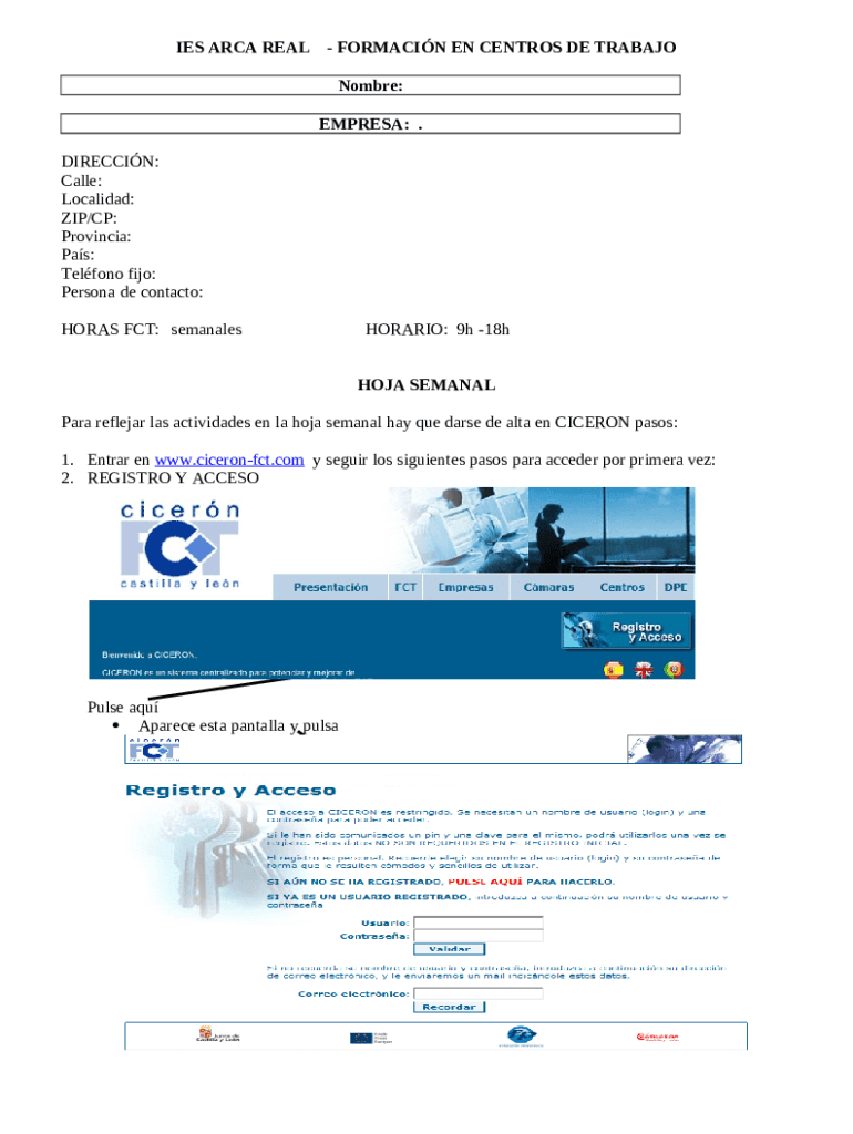 IES ARCA REAL Doc Template | pdfFiller